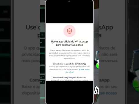 Como resolver o erro: Use o app oficial do WhatsApp para acessar sua conta #whatsapp