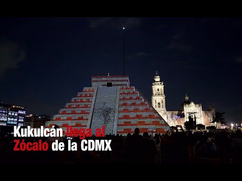 Kukulcán llega al Zócalo de la CDMX