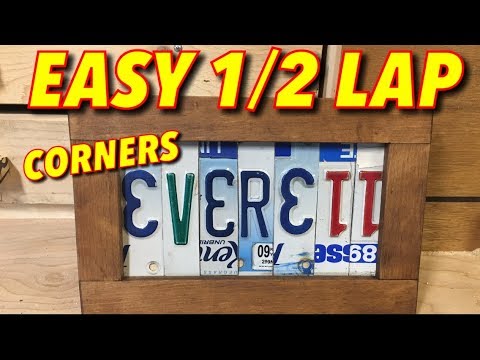 How to make a license plate sign with frame