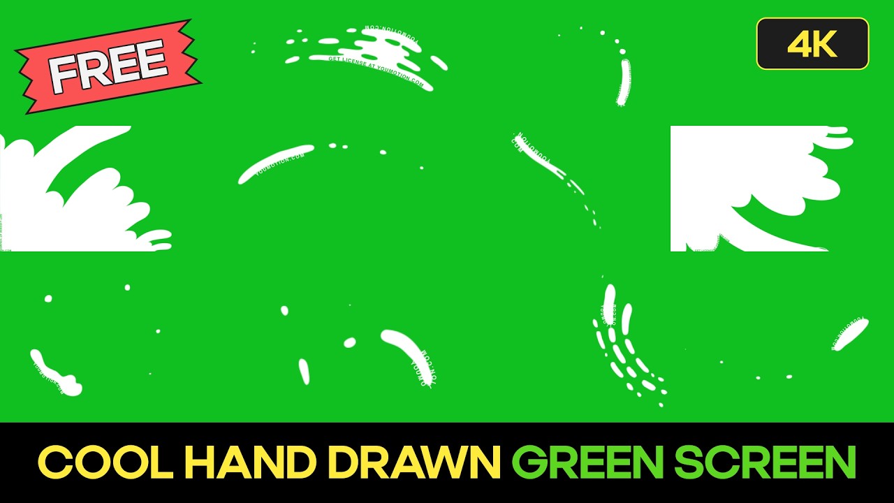Cool Hand Drawn Green Screen (Get Template) #greenscreen #shapes #transition #animation #capcut