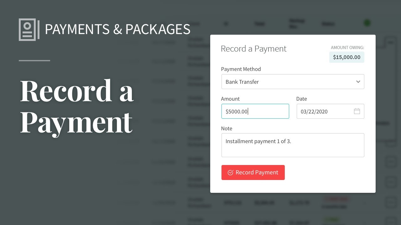 DesignFiles.co - Record Invoice Payments
