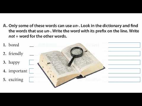 B1RW Unit 5 Page 98 (Grammar) Prefix Un