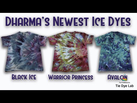 Tie Dye Designs: Dharma Trading Company's 3 New Ice Dyes (Used on Incline Twist Shirts)