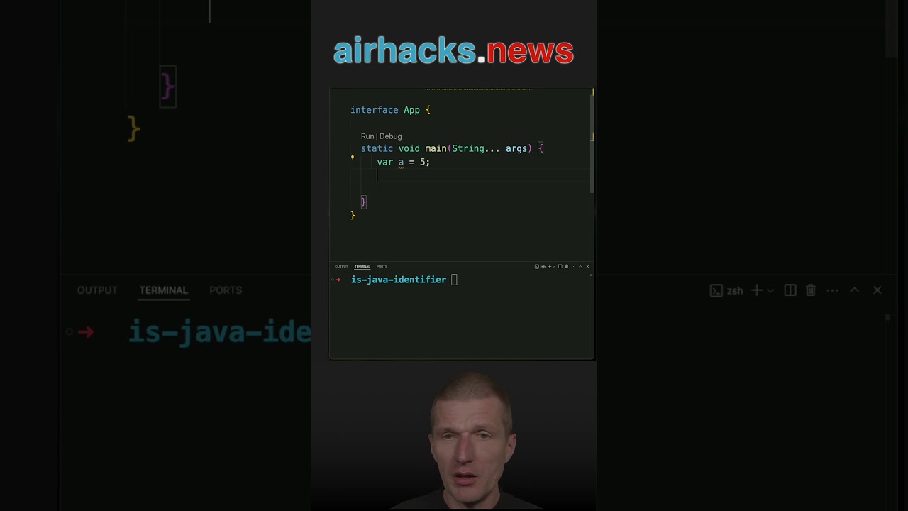 Checking (Variable) Names with  isJavaIdentifierStart()? #java #shorts #coding #airhacks