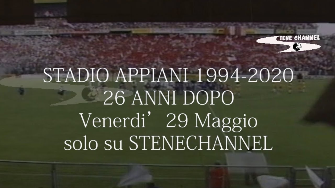 STADIO APPIANI IL DOCUMENTARIO 26 ANNI DOPO LA CHIUSURA IN ONDA IL 29 MAGGIO #CASASTENE #GIADABLOG76