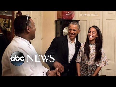 Malia Obama Steps In for Dad