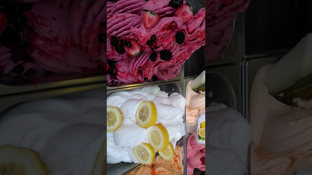 Vitrine gelado fruta