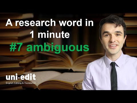 AMBIGUOUS definition, AMBIGUOUS pronunciation, AMBIGUOUS in a sentence, AMBIGUOUS meaning