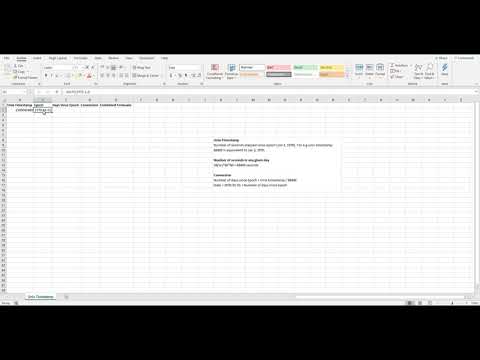 How to Convert Unix Timestamp To Date in Excel?
