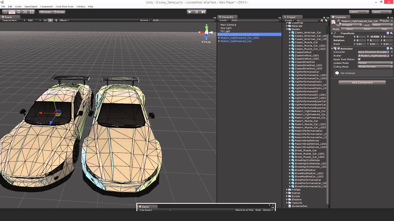Low Poly Car Pack - Unity Asset Store