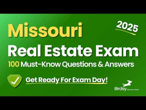 ✅ Pass Your Missouri Real Estate Exam with This 100-Question Review!