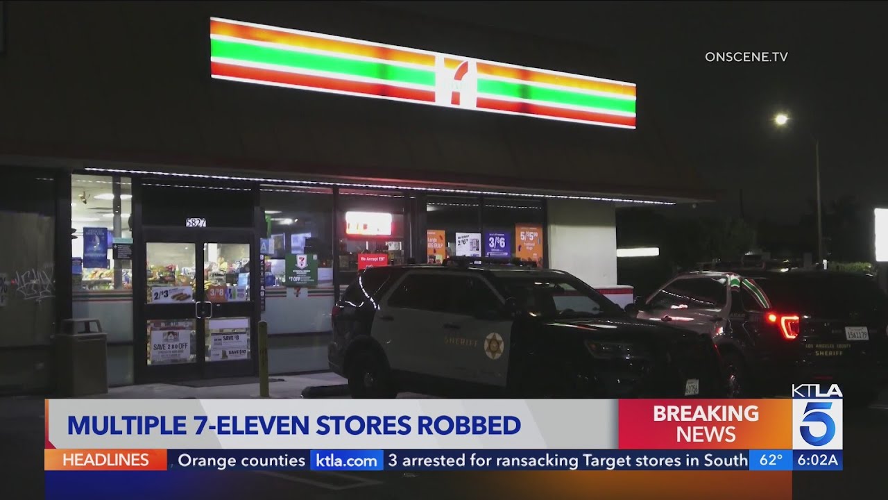Police: 3 L.A. County 7-Eleven stores robbed in an hour