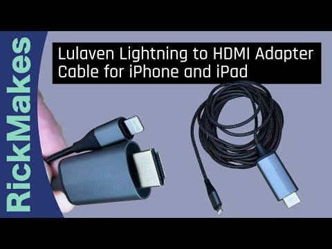 Lulaven Lightning to HDMI Adapter Cable for iPhone and iPad
