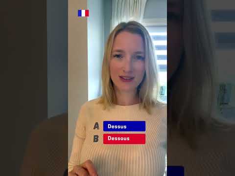 Do you hear DESSUS or DESSOUS? Short French Quiz #short
