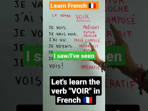 Let's learn the verb "VOIR" in French🇨🇵|Learn and speak french with Alain and Moh 👍🏽 🇨🇵 😀 #shorts