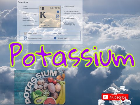 Potassium 19th Element in Periodic Table.