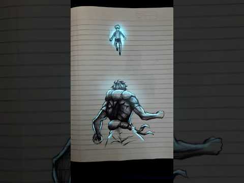 Gojo VS Toji Pen sketch #shorts #animedrawing