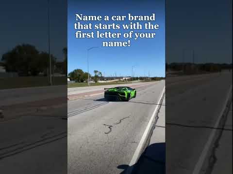 Name a car brand that starts with the first letter of your name
