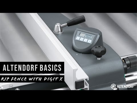 DIGIT X // This measuring system ensures rapid and precise adjustment of the rip fence!