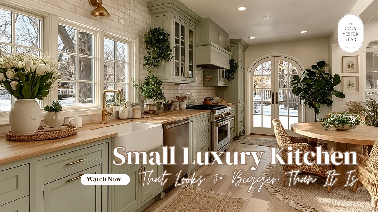 Small Luxury Kitchen That Looks 3× Bigger Than It Is