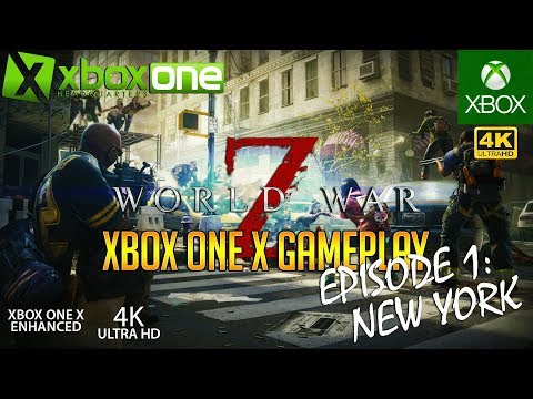 World War Z (WWZ) XBOX ONE X 4K Gameplay - Episode 1: New York - Descent in UHD