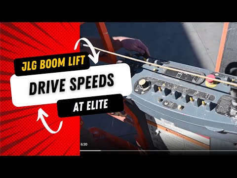 Drive Speeds on an Engine Powered JLG Boom Lift, Rabbit and Turtle