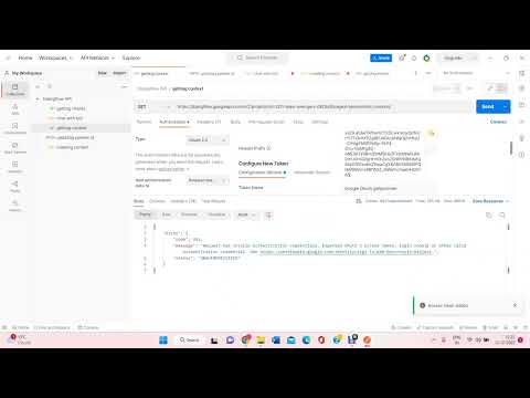 Communicating with Dialogflow API with Postman