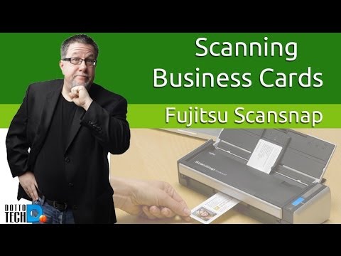 Scanning Business Cards Using a ScanSnap