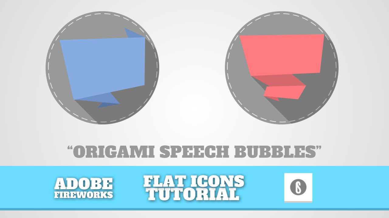 SPEECH BUBBLE ICONS TUTORIAL (Adobe Fireworks CS6)