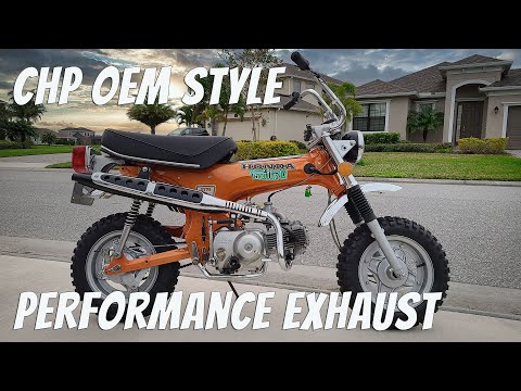 CHP Performance Exhaust & Heat Shield on the 1974 CT70