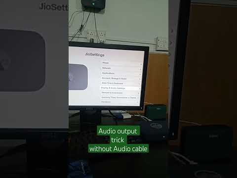 #audio output #configuration without audio cable #jiosettopbox #ytshorts #youtubeshorts