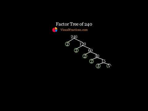 Factors of 240: Prime Factorization Using a Factor Tree