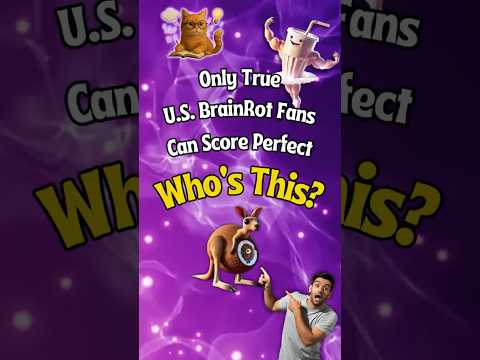 Only True US Brainrot Fans Can Score Perfect! #shorts #brainrot
