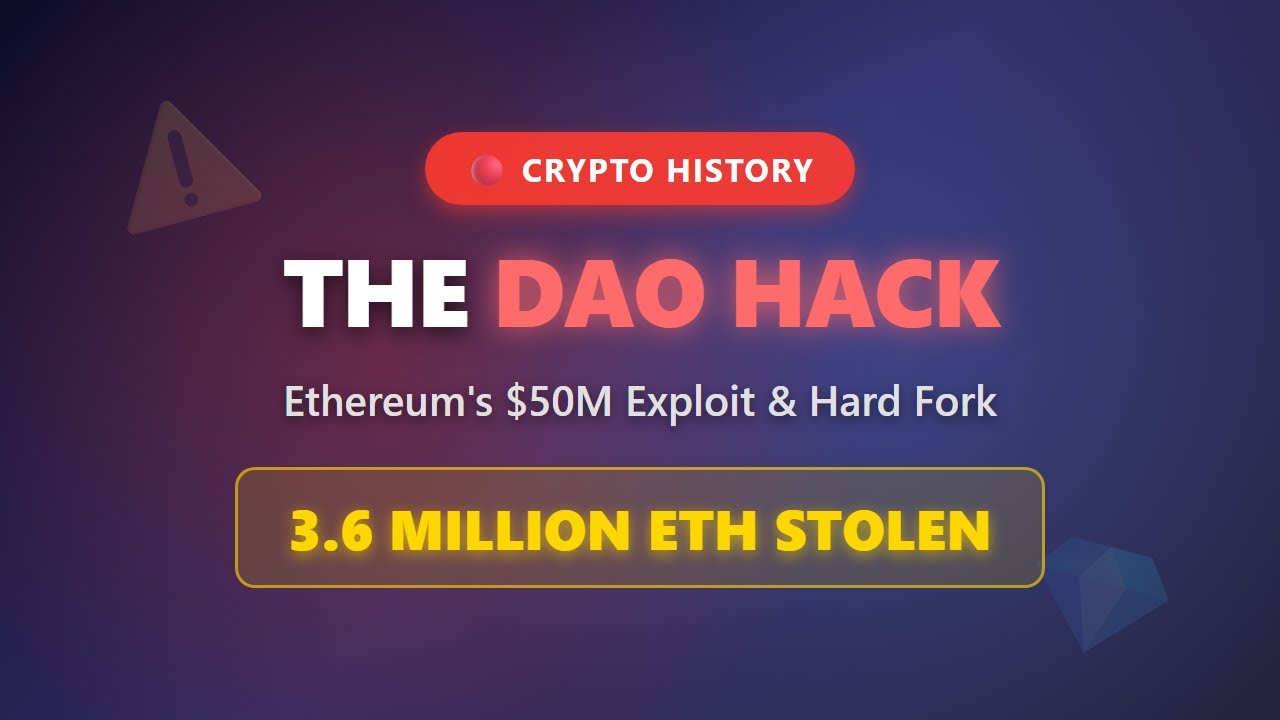 The DAO Hack: Ethereum's $50M Exploit & Hard Fork Explained