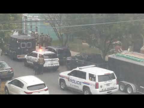 SWAT Team view from 238 Third Street Troy NY window