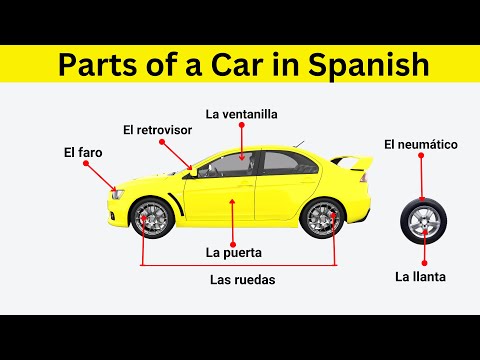 Parts of a Car in Spanish | Car Vocabulary in Spanish