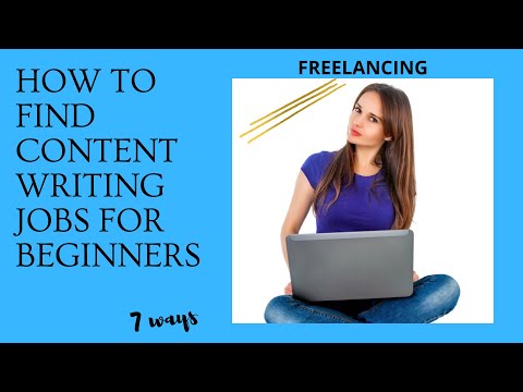 HOW TO FIND CONTENT WRITING JOBS FOR BEGINNERS #content writing