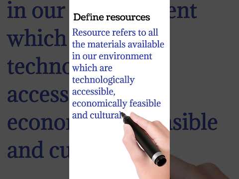 define resources