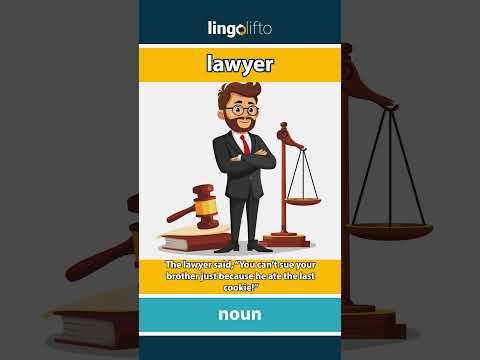 🇬🇧 Lawyer Meaning : Flash Card : Learn English Vocabulary