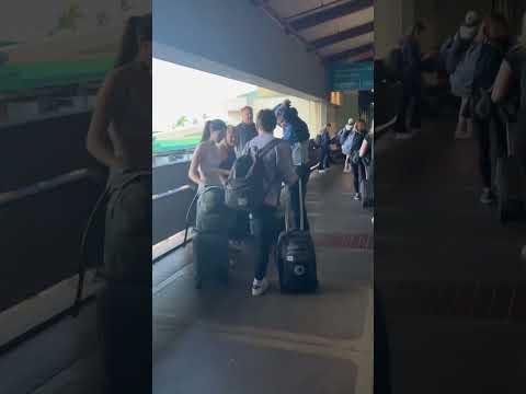 In Kahului airport in Maui