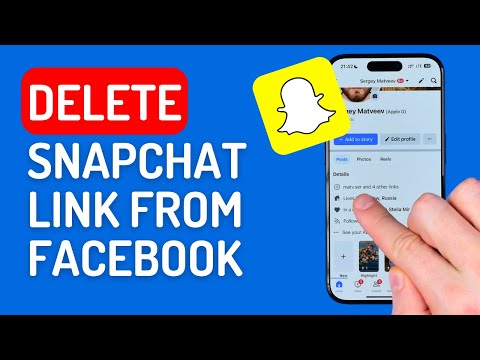 How to Delete Snapchat Link From Facebook