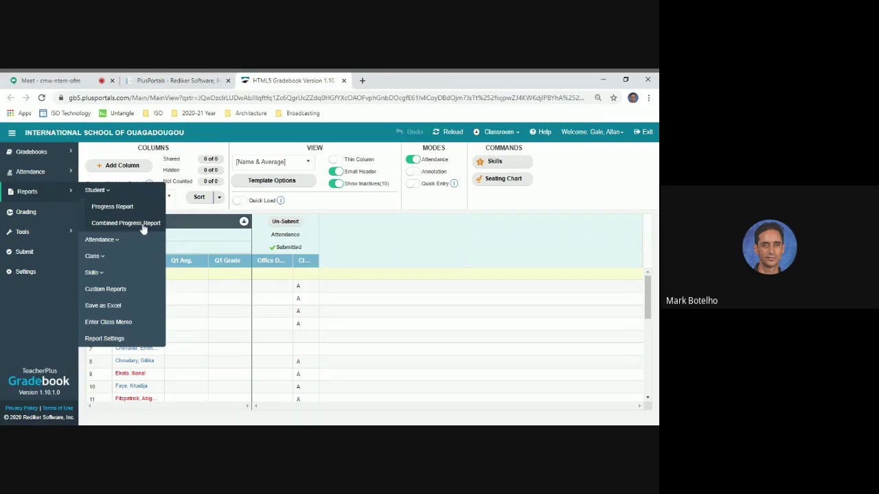 Rediker PlusPortals Student Progress Report