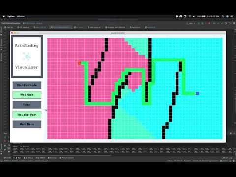 Python Pathfinding Visualizer - Update 4.5 - Seung Jae Yang