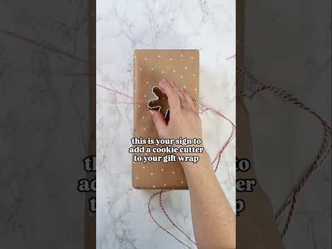 Your sign to add a cookie cutter to your gift wrap this year #giftwrapping