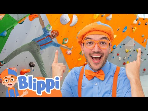 Can Blippi Climb the Tallest Wall? 🧗♂️🌍 Blippi Goes Rock Climbing | Educational Videos for Kids