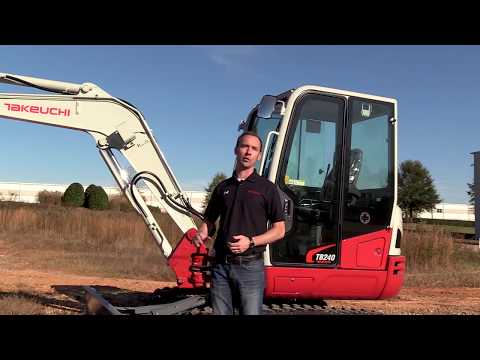 Takeuchi TB240 Track Roller and Travel Motor Feature