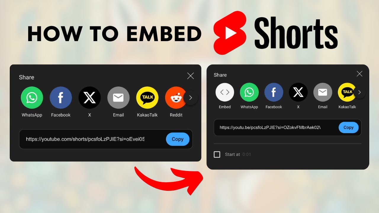 How to embed youtube shorts | Hacked