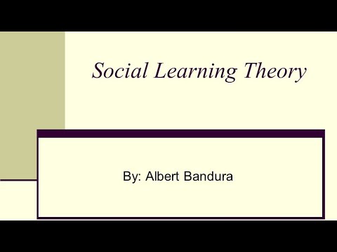 Social Learning Theory by Bandura