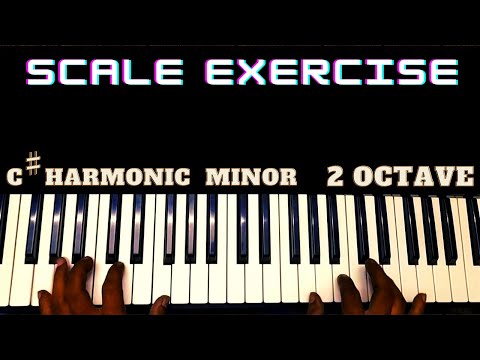 C sharp Harmonic Minor Scale Piano | Piano Tutorial |