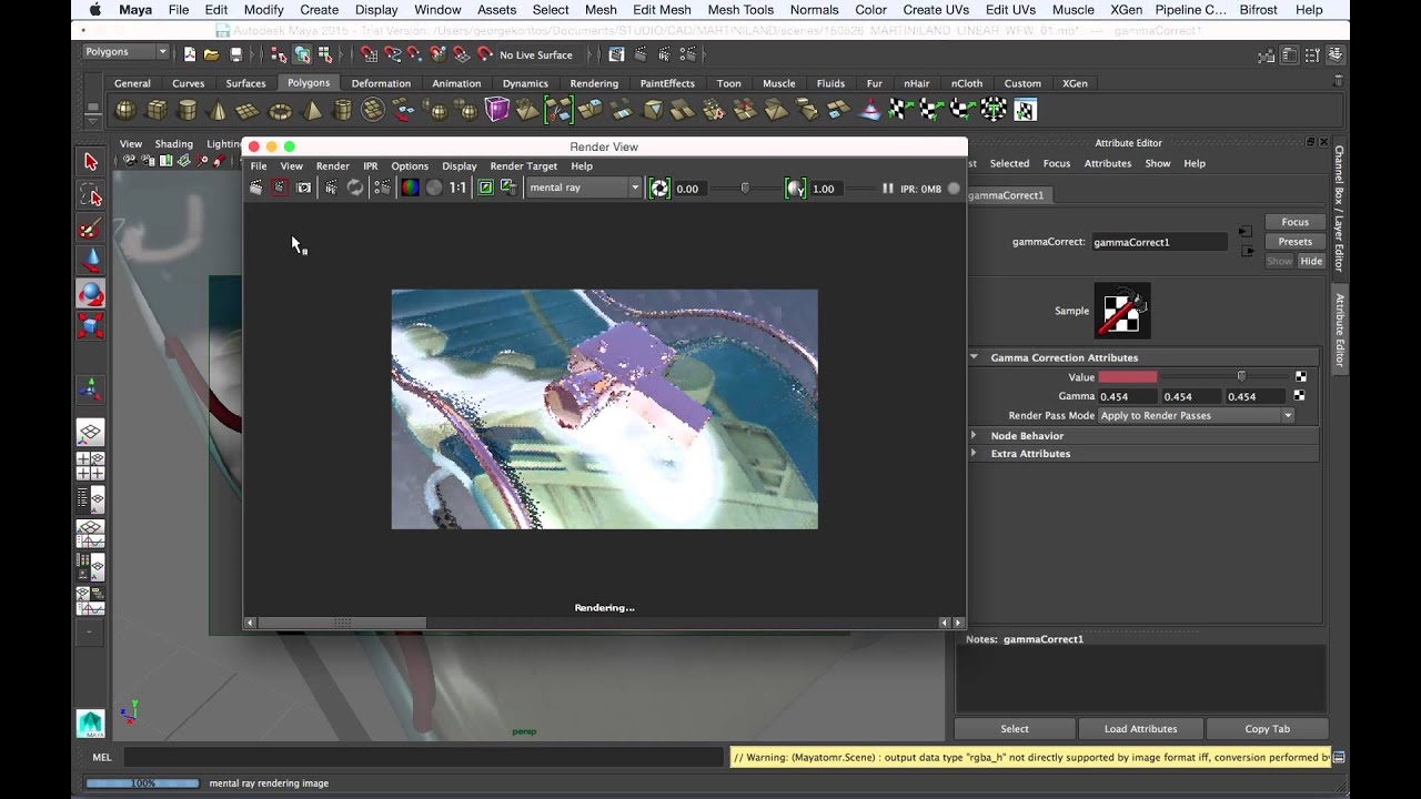 LINEAR WORKFLOW IN MAYA, part 2